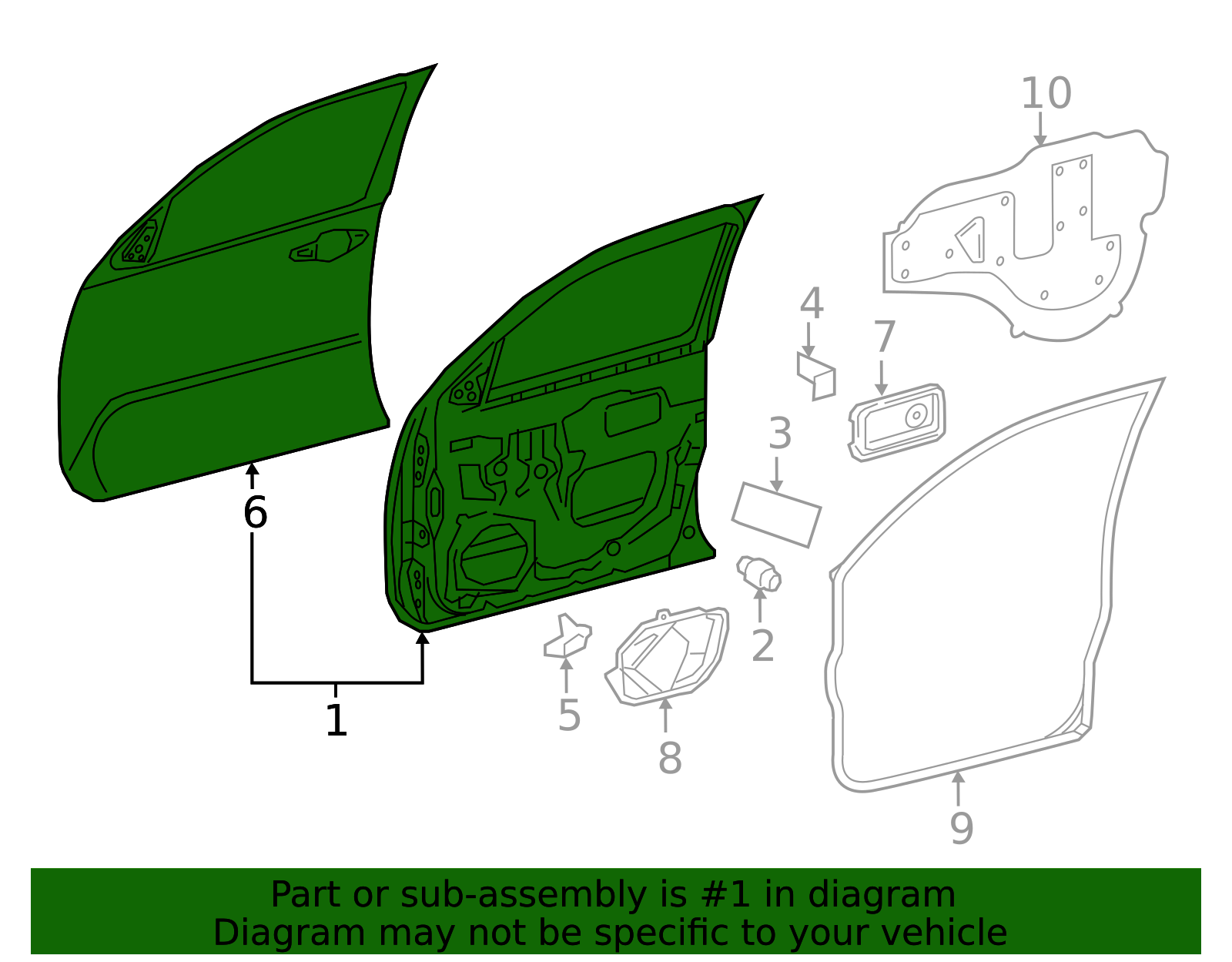 67002-04200 - Door Shell - 2016-2023 Toyota Tacoma | OEM Genuine Toyota ...