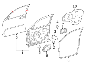 2016-2021 Toyota Tacoma Door Shell Pad 67813-04010 | OEM Parts Online