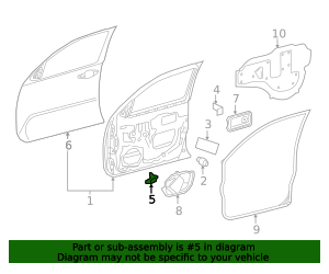 2016-2023 Toyota Tacoma Door Shell Seal 67837-04010 | Toyota Parts