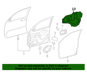 67832-04050 - Door Water Deflector 2016-2023 Toyota Tacoma ...