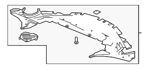 2016-2020 Buick Envision GM 84197387 Underbody Front Air Deflector | GM ...