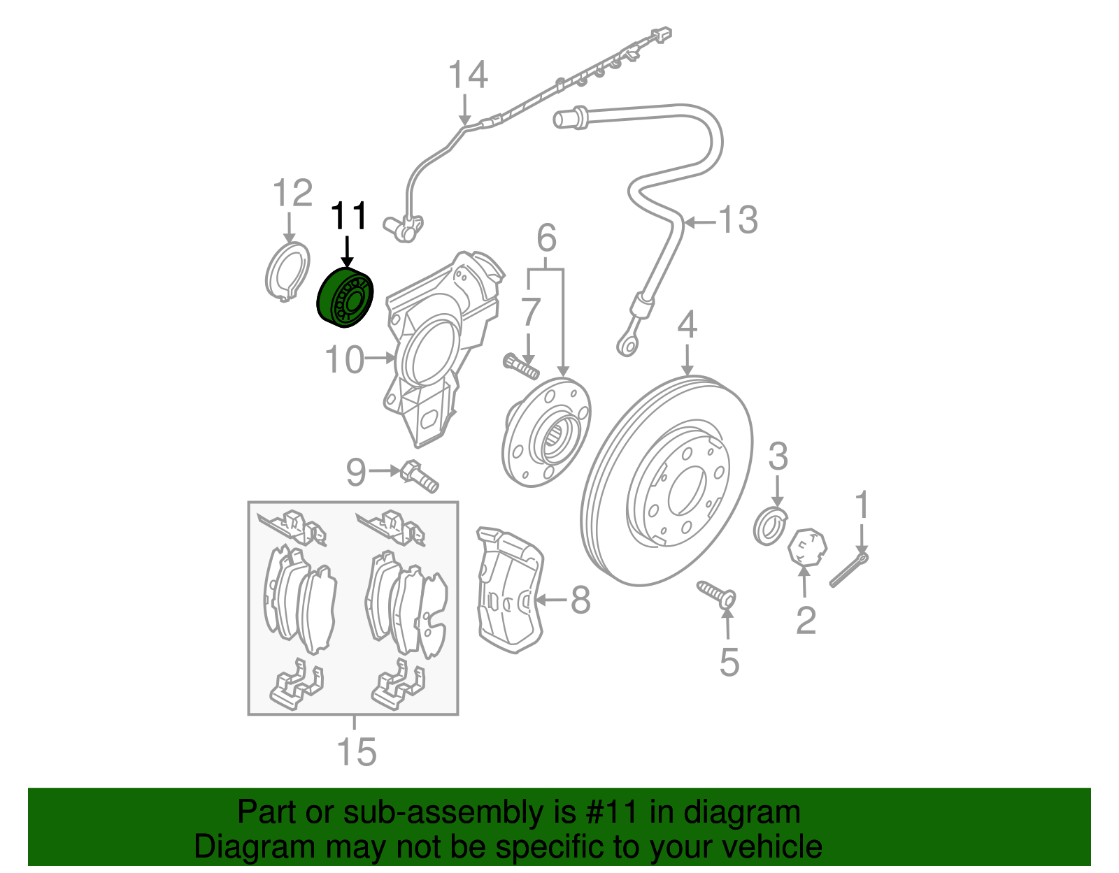 51720-2D100 - Front Wheel Bearing 2004-2009 Kia | Kia.Parts