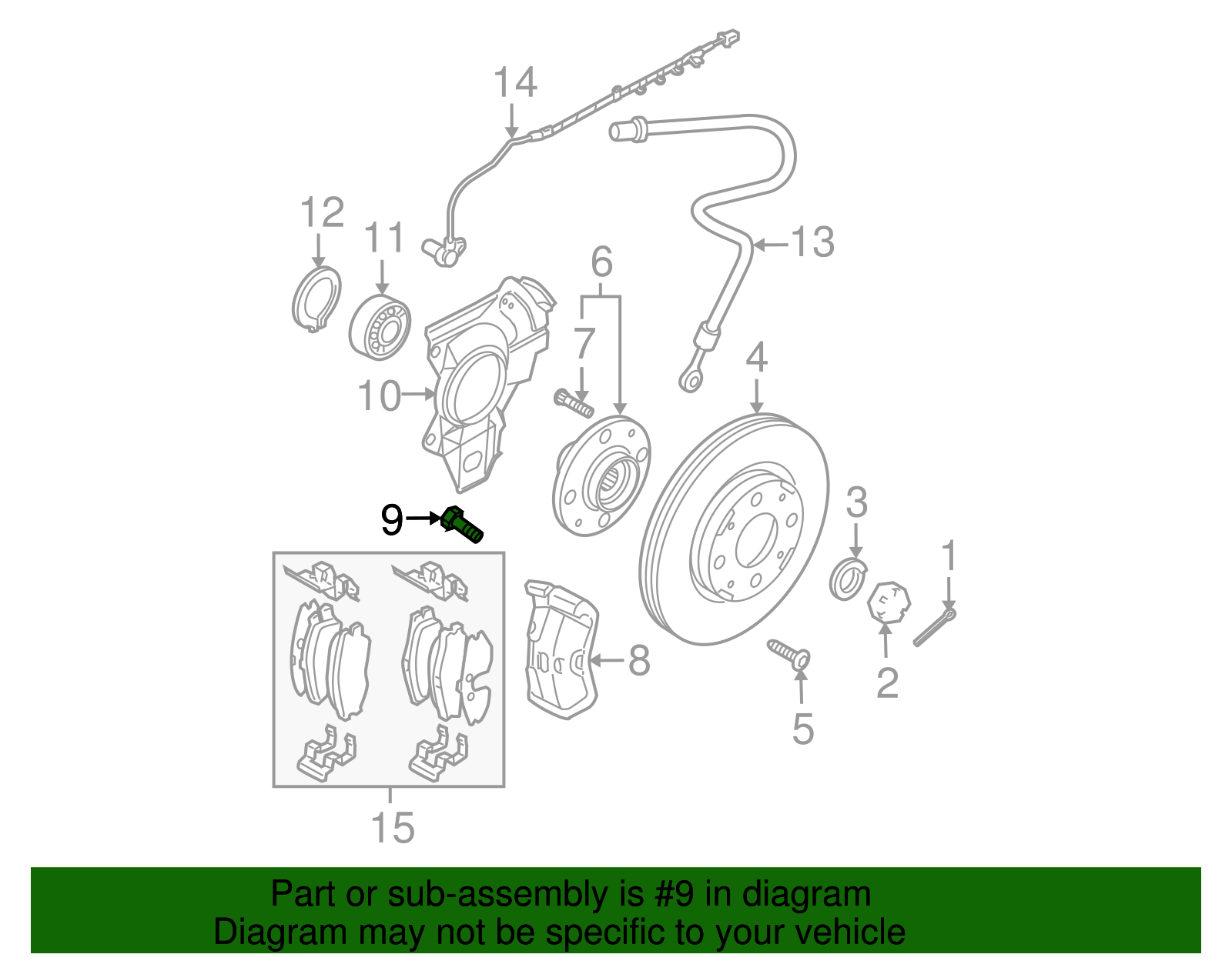 58151-2E000 - Disc Brake Caliper Bracket Mounting Bolt 2001-2025 Kia ...