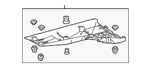 2013-2021 Lexus Under Cover 58165-30110 | OEM Parts Online