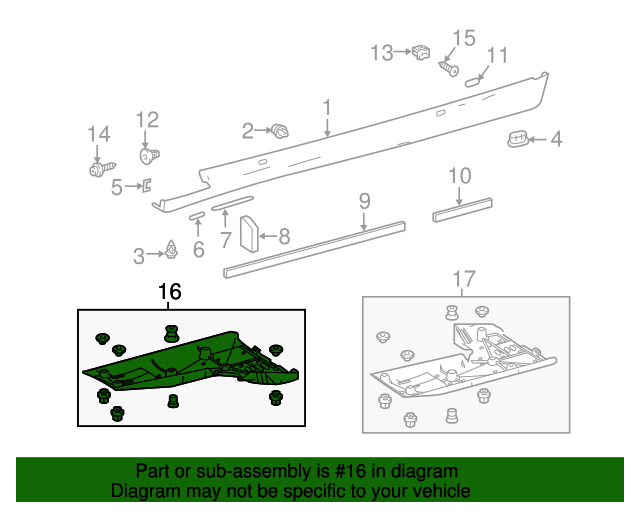 2013-2021 Lexus Under Cover 58165-30110 | OEM Parts Online