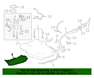 2018-2023 Toyota Tank Shield 77641-06030 | Toyota Parts Center