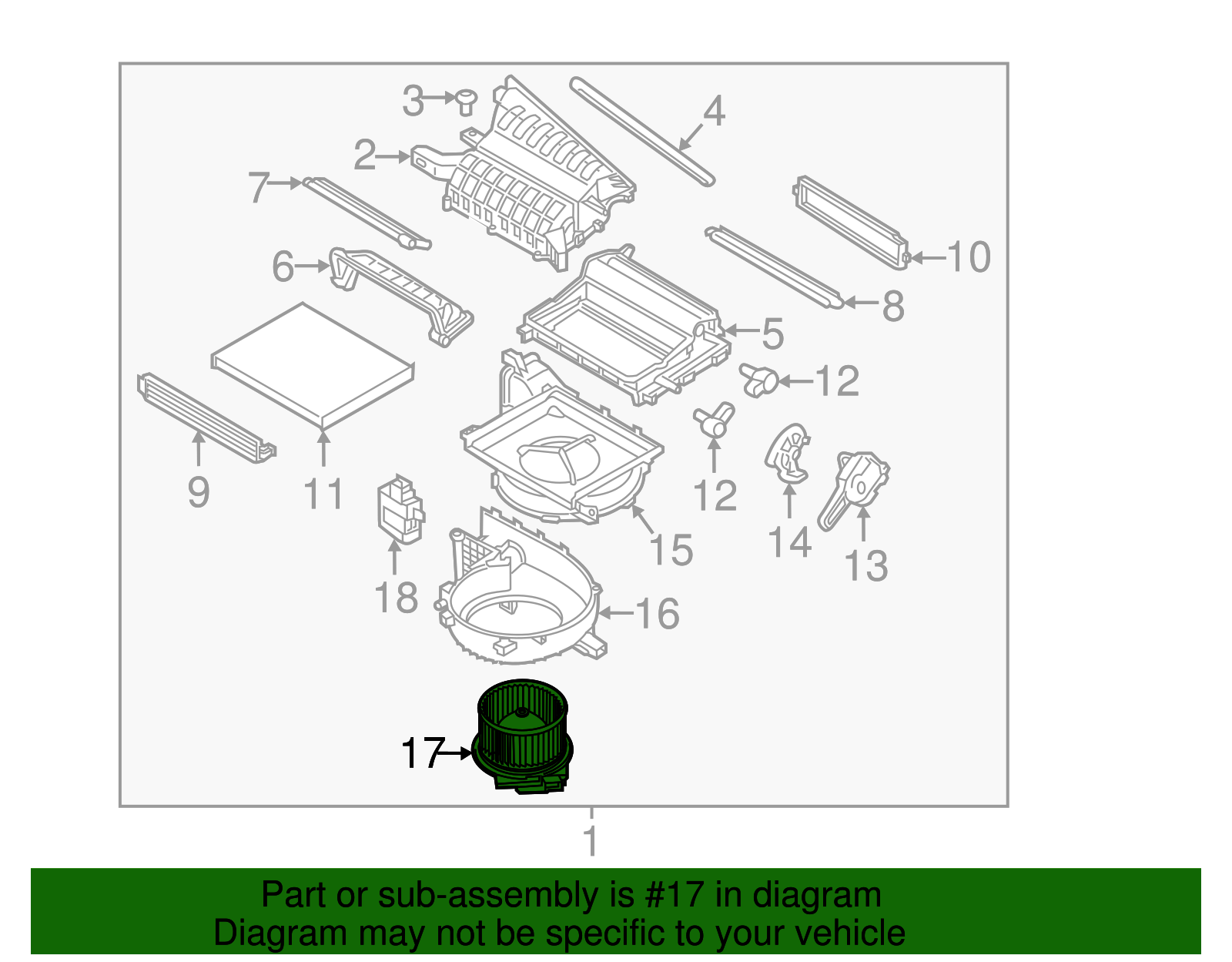 97113-G2000 - Blower Motor 2017-2024 Kia | Kia.Parts Store