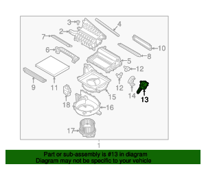 97124-G2000 - HVAC Blend Door Actuator 2017-2022 Kia | Kia.Parts Store