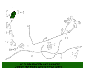 2011-2014 Cadillac Primed Driver Side Front Exterior Door Handle ...