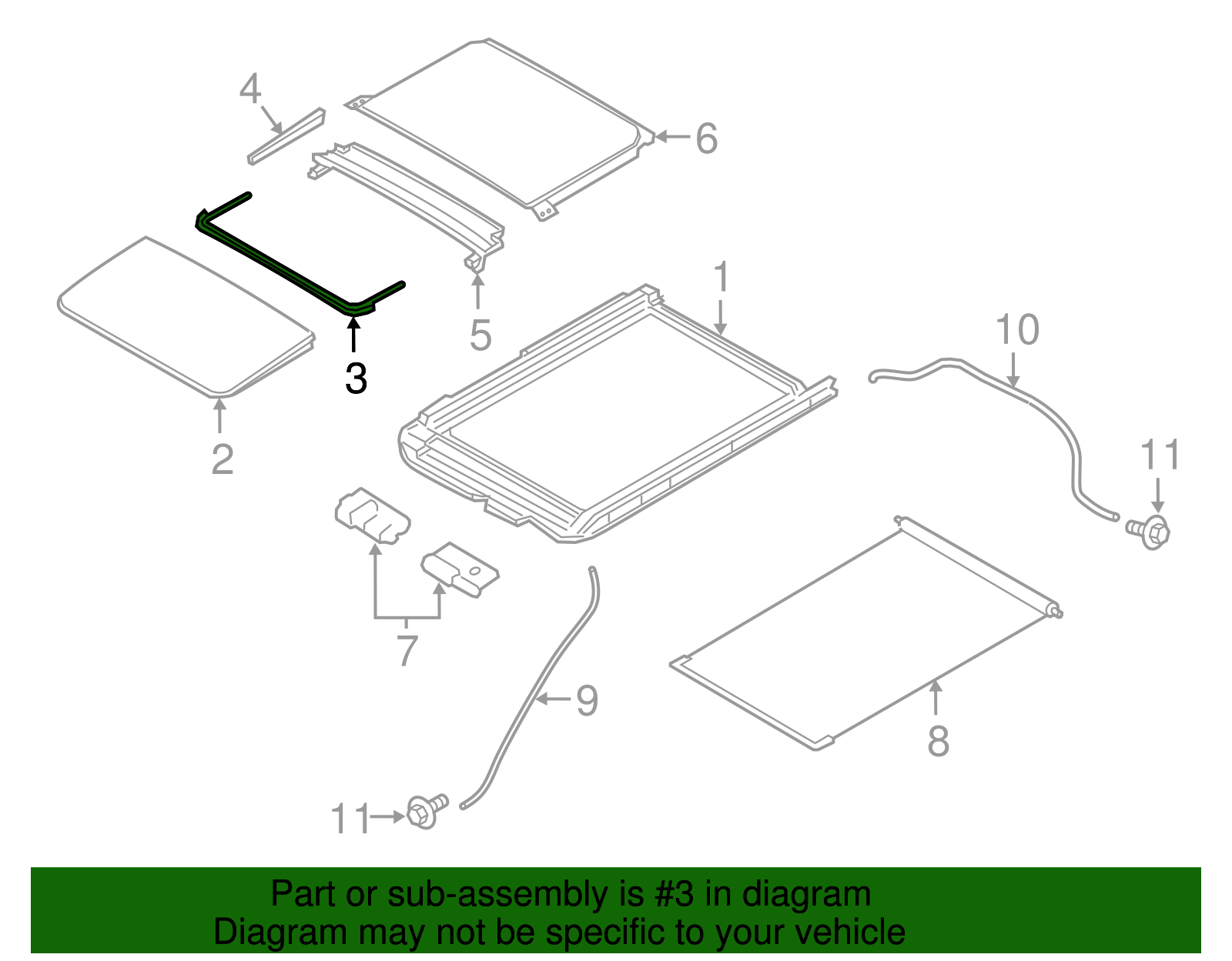 91280-5AA1A - Sunroof Deflector 2015-2024 Nissan Murano | AutoNation Parts