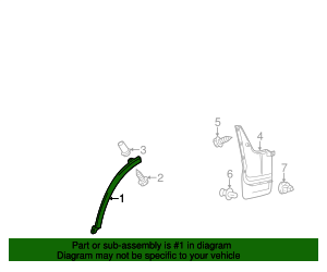 2010-2023 Lexus GX460 Wheel Arch Molding 75874-60030 | AutoNationParts.com