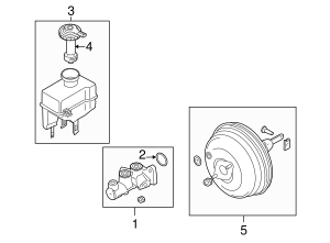 Genuine OEM Booster Assembly Part# SJJ500090 Fits 2005-2009 Land Rover ...