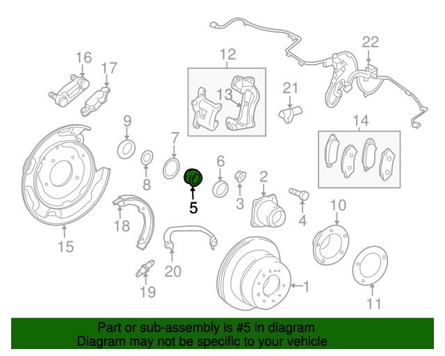 2008-2021 Lexus LX570 Bearing Retainer 42423-34040 | OEM Parts Online