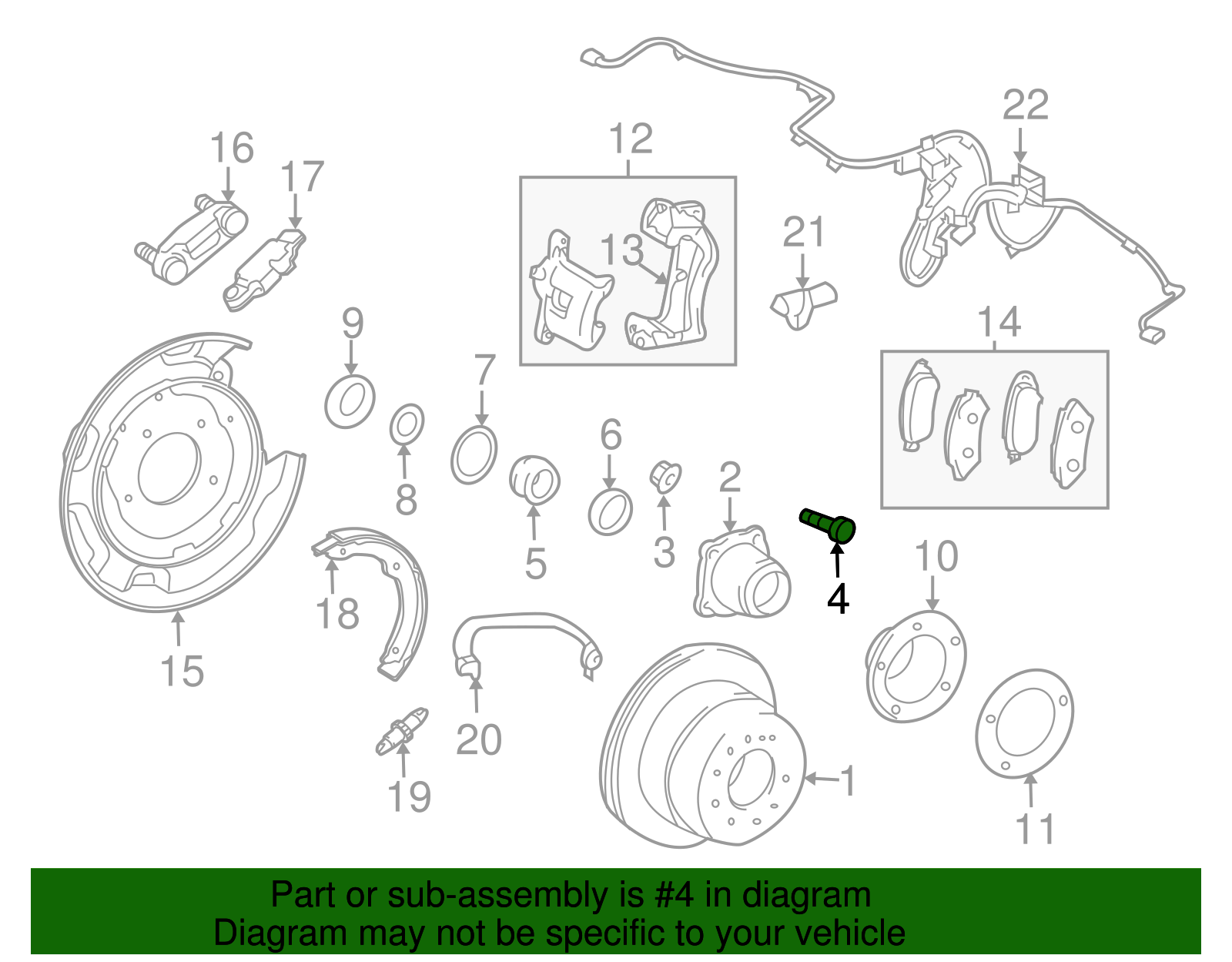 90114-12044 - 2008-2024 Lexus - Bearing Housing Mount Bolt | My L Parts
