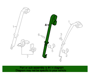 72-11-7-295-349 - Lap & Shoulder Belt 2013-2019 BMW | AutoNationParts.com