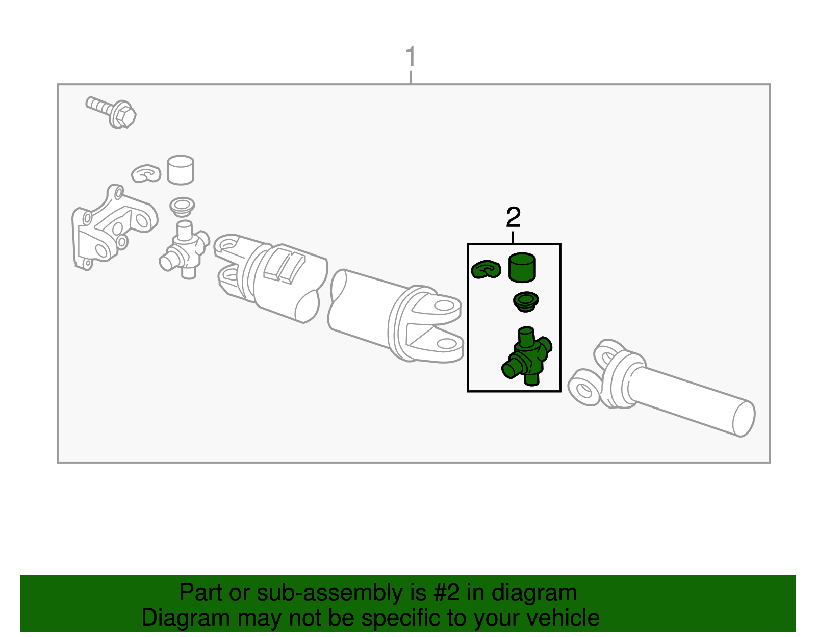 F81Z-3249-AA - Universal Joint - 1985-2005 Ford | Lasco Auto Parts