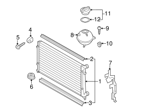 2012-2014 Volkswagen Radiator Assembly 1K0-198-251 | OEM Parts Online