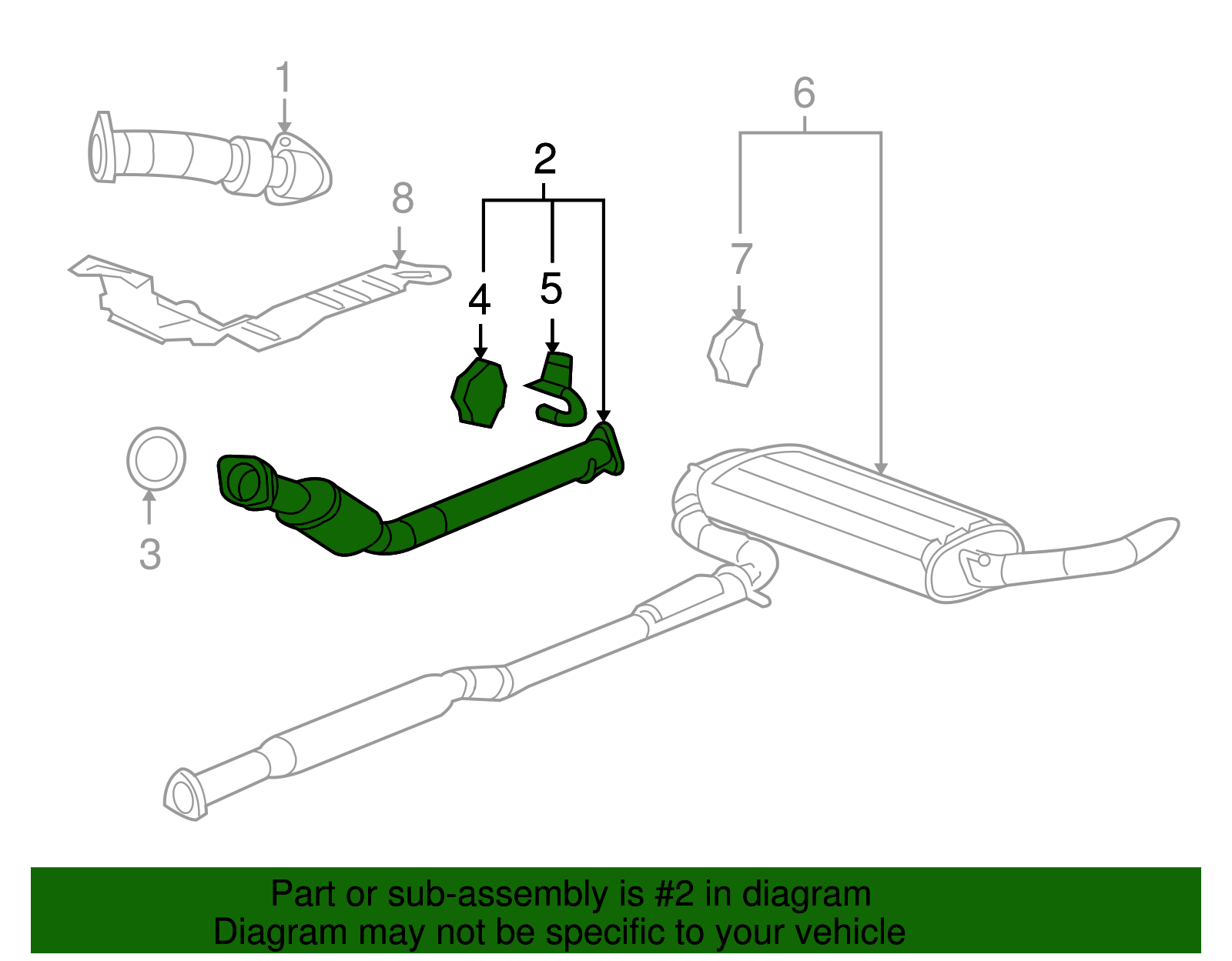 2007-2009 GM Three-Way Catalytic Converter Kit with Exhaust Manifold ...
