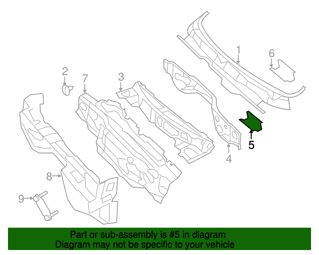 Cowl Panel 68214471ag | TascaParts.com