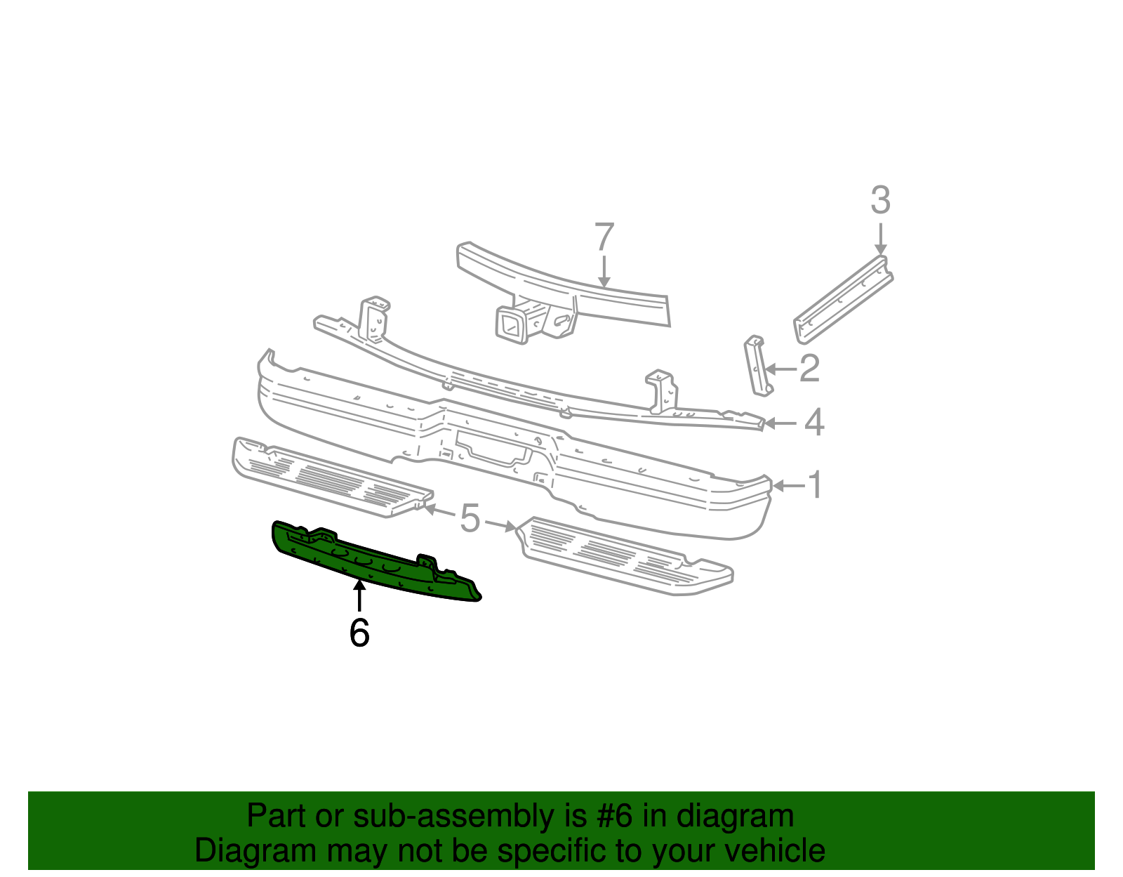 Ford F250 F350 F450 Excursion Rear Bumper Center Step Pad Hitch Cover ...