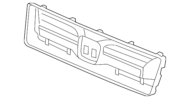 75101-SCV-A11ZA - Grille Front *NH633M* (Dark Gray Metallic) - 2007 ...