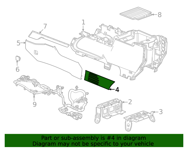 2021-2023 GM Access Cover 84546294 | GMPartsDirect.com