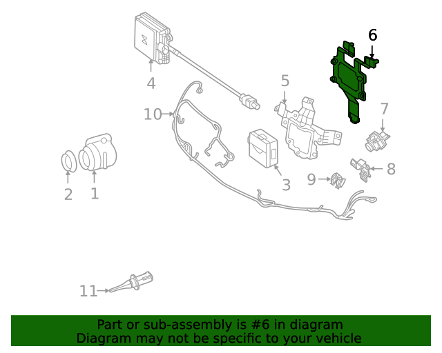 1188881200 - Front Camera Bracket 2020-2021 Mercedes-Benz | Mercedes ...
