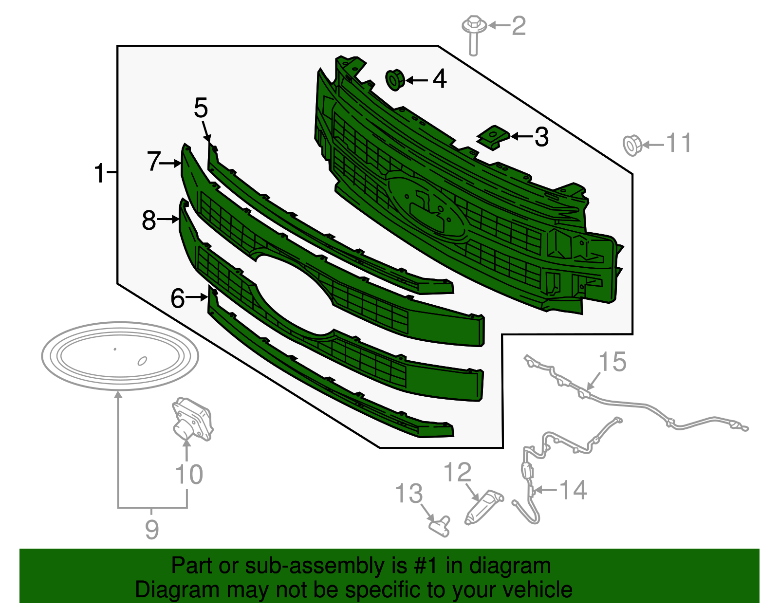 2017-2019 Ford Grille Assembly HC3Z-8200-EB | Ford OEM Parts Outlet
