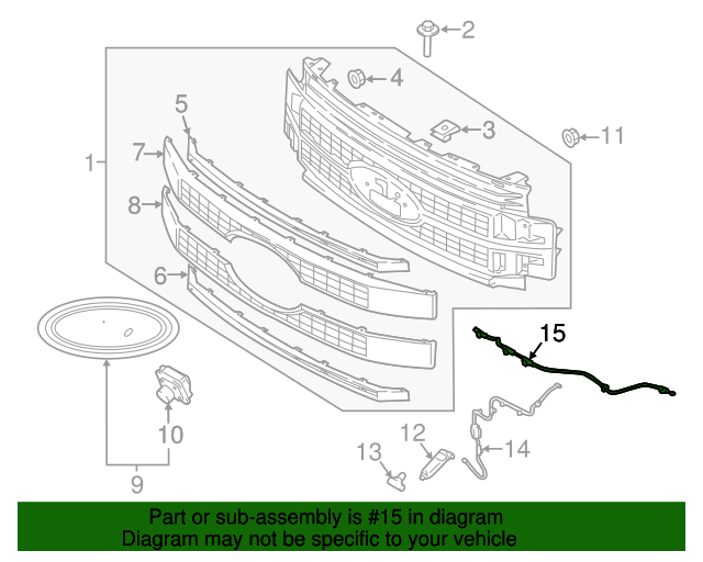 2017-2020 Ford Connector Hose HC3Z-17A605-D | QuirkParts