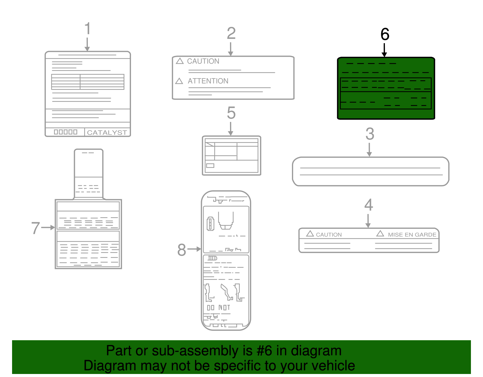 99090-5AA0B - 2015-2024 Nissan Murano - Tire Info Label | Anicra Nissan ...
