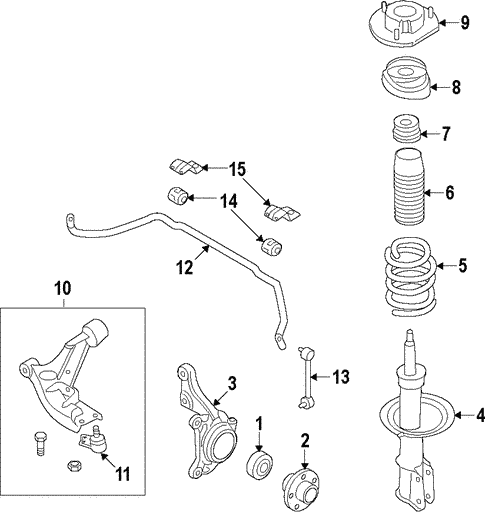 Front Suspension for 2014 Chevrolet Sonic | GMPartsDirect.com