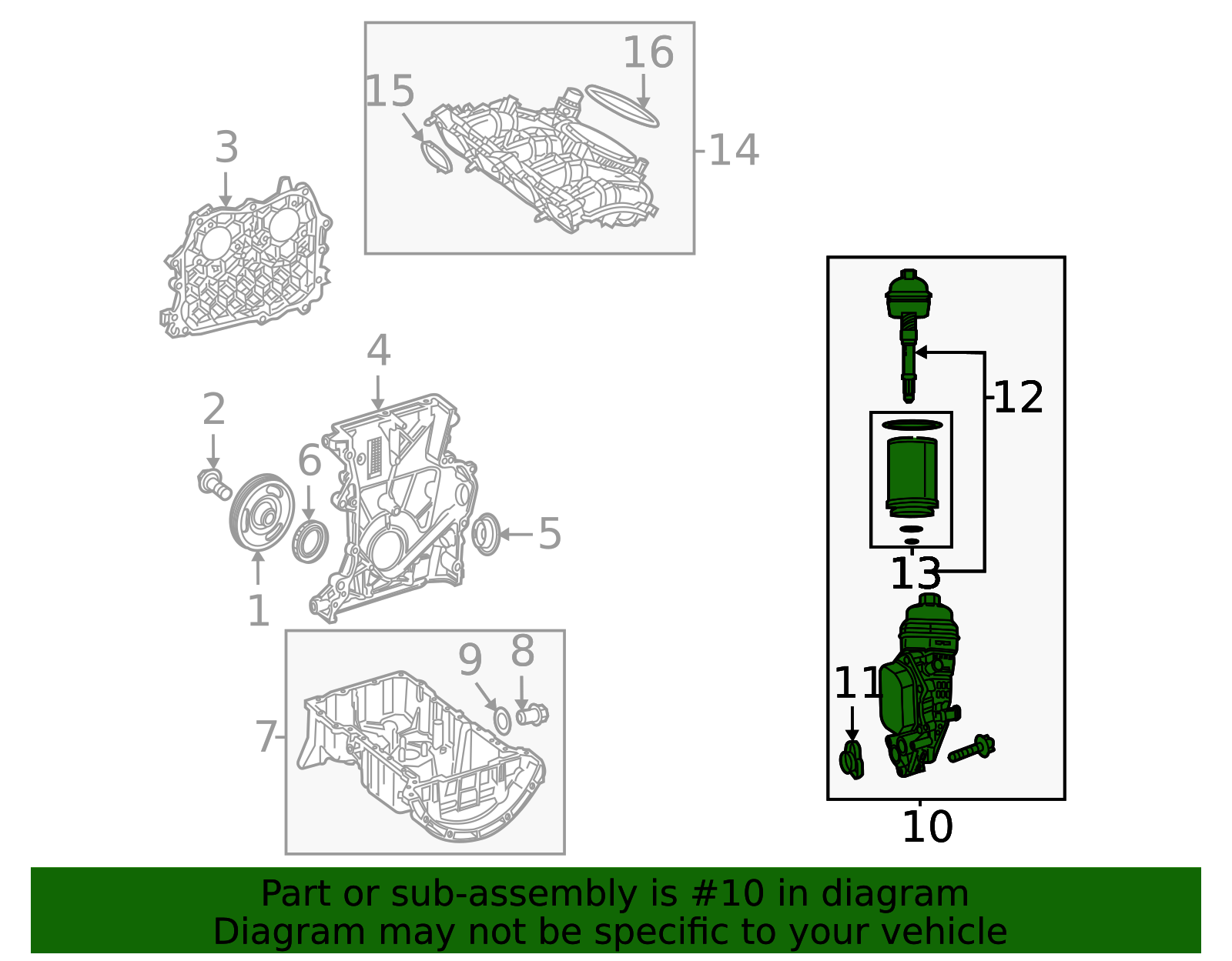Genuine OEM Engine Oil Filter Housing | 260-180-04-00-64 | Fits Select ...