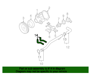 2005-2009 Hyundai Tucson Radiator Coolant Hose 25412-2E100 ...