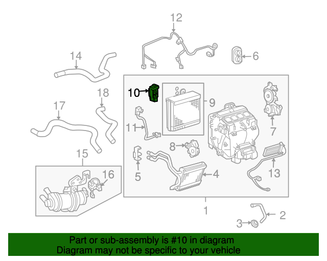 2007-2013 Toyota Expansion Valve 88515-33020 | Toyota Parts Center