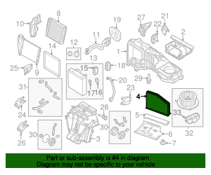 2005-2022 Volkswagen Cabin Air Filter 1K1-819-669 | OEM Parts Online