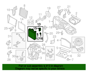 2015-2018 Volkswagen Jetta Evaporator Core 1K1-820-103-J | OEM Parts Online