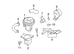 2001-2006 BMW Pressure Hose 11-72-7-555-681 | BMW Parts Warehouse