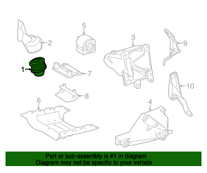 221-240-81-17-64 - Engine Mount 2011-2014 Mercedes-Benz ...