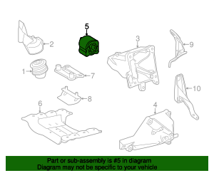 221-240-14-18 - Automatic Transmission Mount 2011-2020 Mercedes-Benz ...