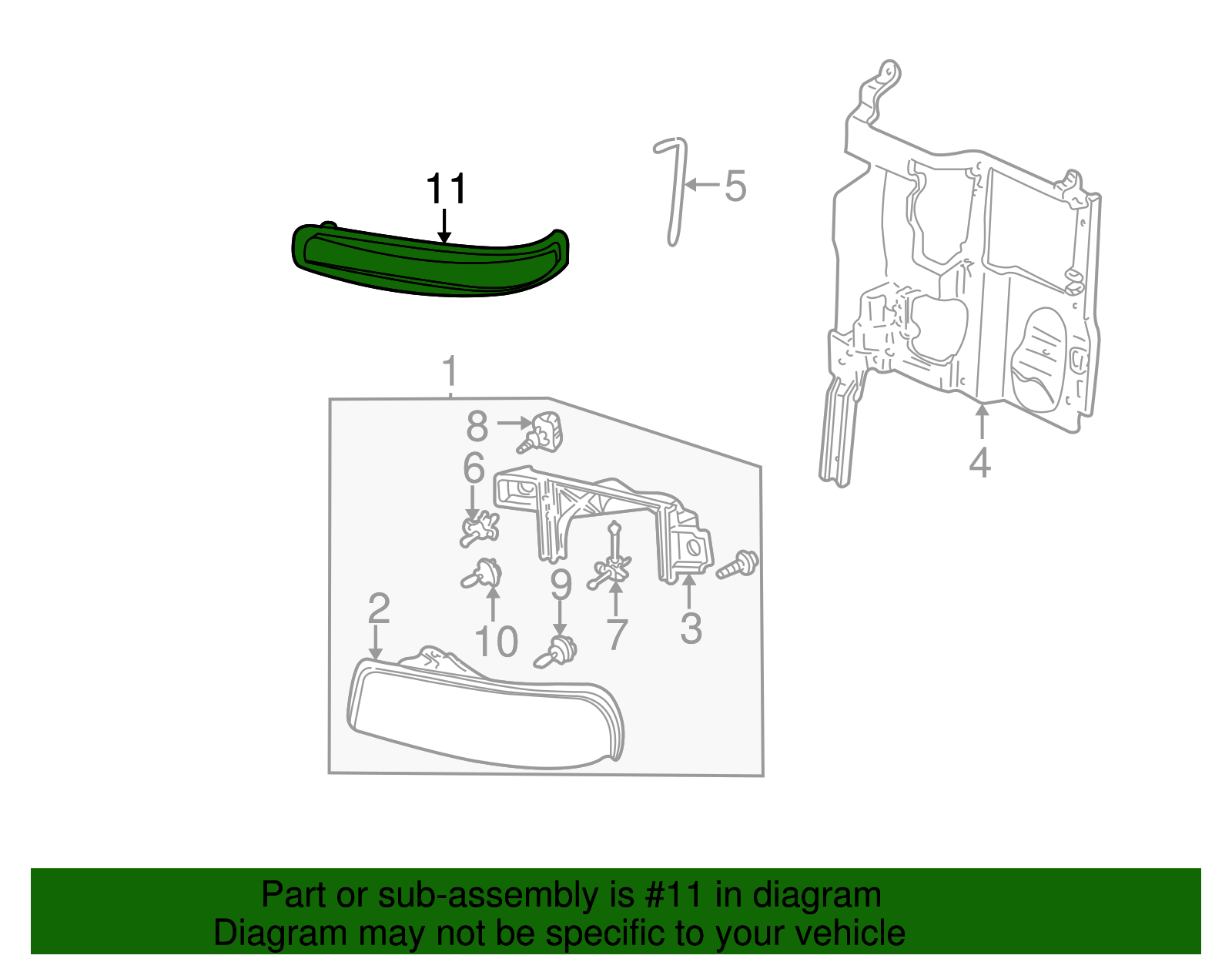 1999-2006 Chevrolet Passenger Side Daytime Running, Parking, and Turn ...