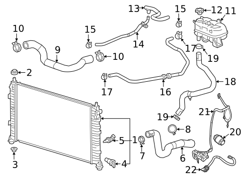 Radiator & Components for 2022 Chevrolet Silverado 1500 | GMPartsDirect.com