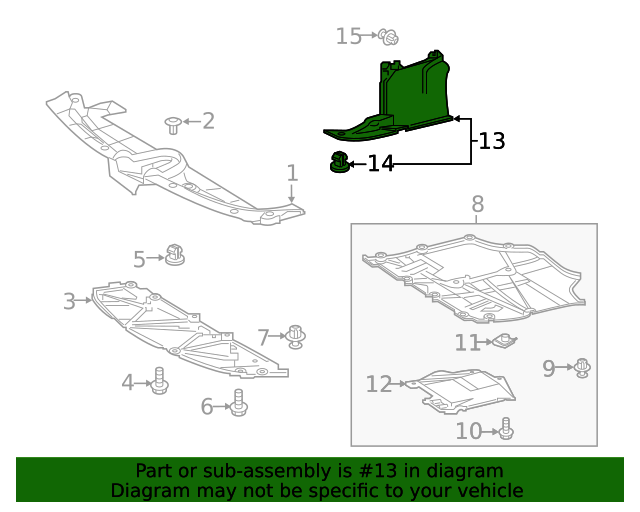 51443-02130 - Side Shield - 2020-2021 Toyota Corolla | OEM Genuine Parts