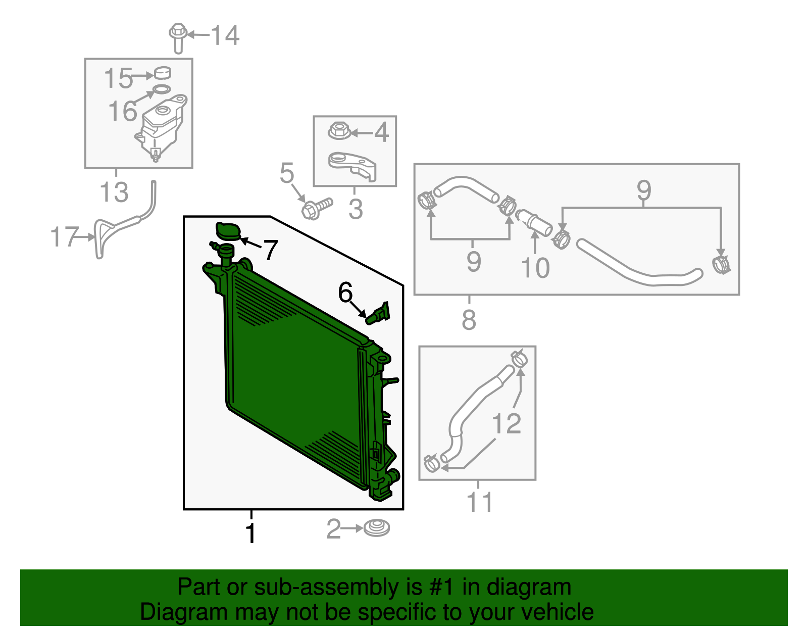 25310-C5800 - Radiator 2019-2020 Kia Sorento | Kia.Parts Store