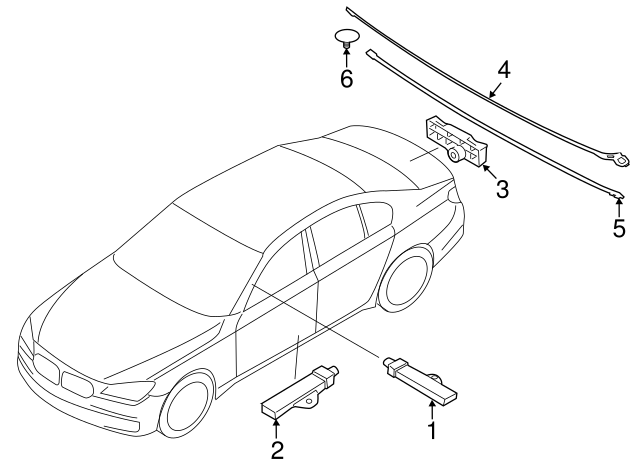 Genuine BMW 52-20-8-133-466 | Motion Sensor Clip | FREE Shipping on ...