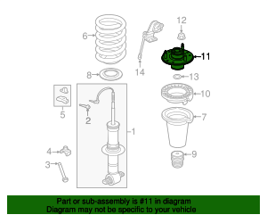 2015-2020 GM Front Suspension Strut Mount 23312166 GM | GMPartsDirect.com
