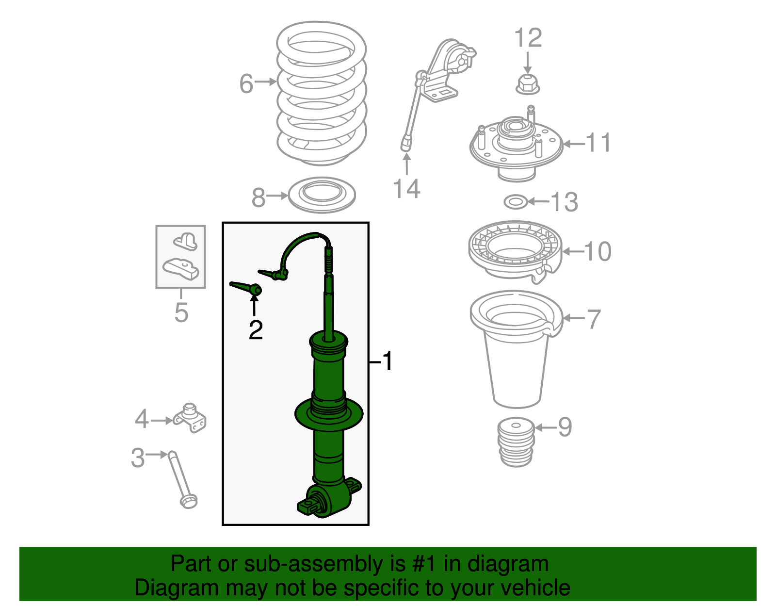 84977478 - Front Shock Absorber 2014-2020 GM | Chevrolet Parts Direct