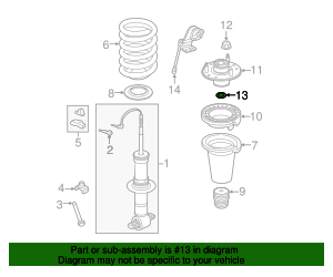 2008-2024 GM Suspension Strut Rod Collar 11548570 GM | GMPartsDirect.com