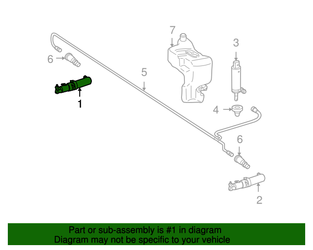 221-860-14-47 - Washer Nozzle 2007-2014 Mercedes-Benz | Mercedes-Benz ...