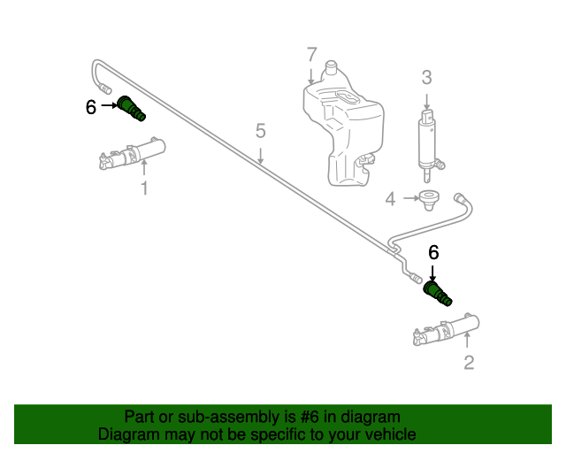 210-869-02-24 - Washer Hose Connector 1996-2023 Mercedes-Benz ...