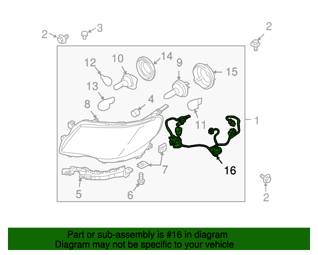 2009-2013 Subaru Forester Socket & Wire 84931SC010 | Subaru Parts Store